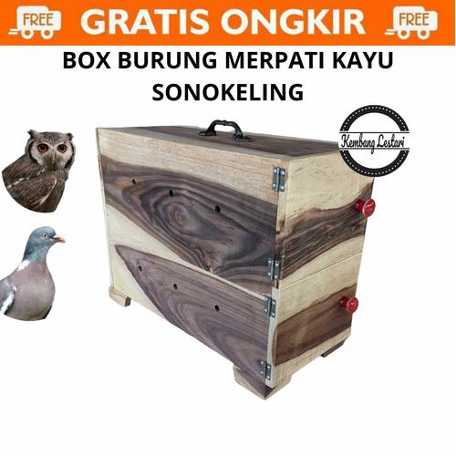Jual BOX BAWA BURUNG MERPATI DARES KAKAK TUA KAYU SONOKELING - 2 plong ...