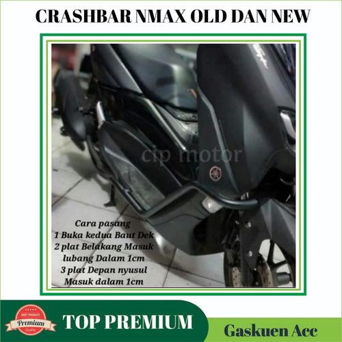 Jual Crashbar Tubular Pelindung body Nmax Old 2016 dan Nmax 2020 Besi ...