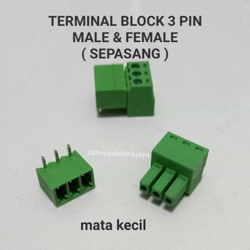 Jual terminal block 3 pin/L siku pluggable 3p/terminal blok3pin ...