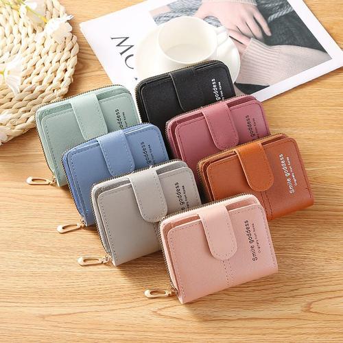 Jual DOMPET WANITA LIPAT RESLETING IMPORT REAL PICT EVD-050-8 - Pink ...