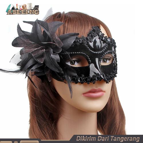 Jual Topeng Pesta Pria Dan Wanita Couple Mardi Gras Party Mask - Hitam ...