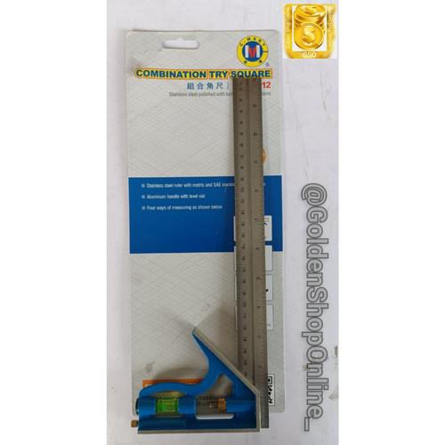 Jual Combination Try Square - Penggaris siku 300mm Merk Cmart - Jakarta ...