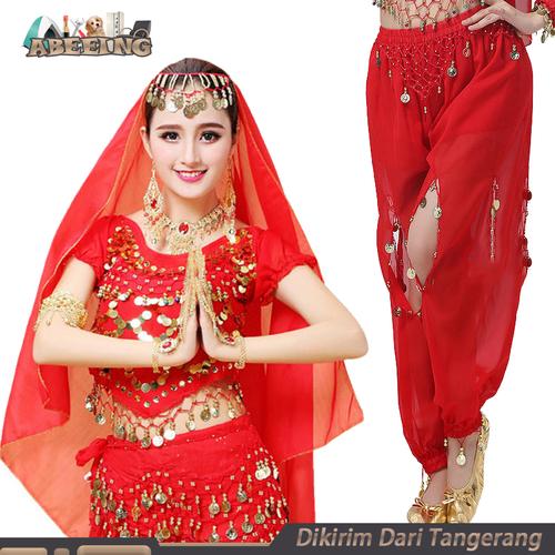Jual Kostum Set Rok Belly Dance Tari Perut Tamborin Indian Baju Belly ...