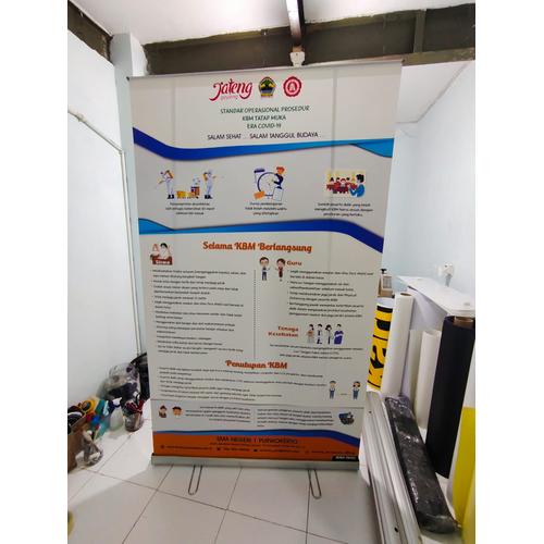 Jual Roll Up banner Ukuran 120 x 200 kaki stainless sdh sama cetak ...