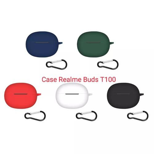 Jual Case Casing Cover Silicone Realme Buds T100 2022 + Carabiner ...