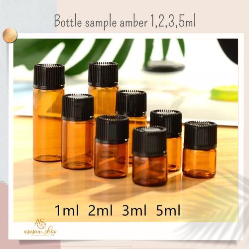 Jual botol sample amber / GLASS BOTTLE sample essential oil aromaterapi ...