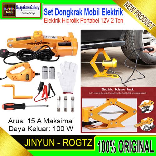 Jual Set Dongkrak Mobil Elektrik Hidrolik Portabel 12V 2 Ton - Manual ...