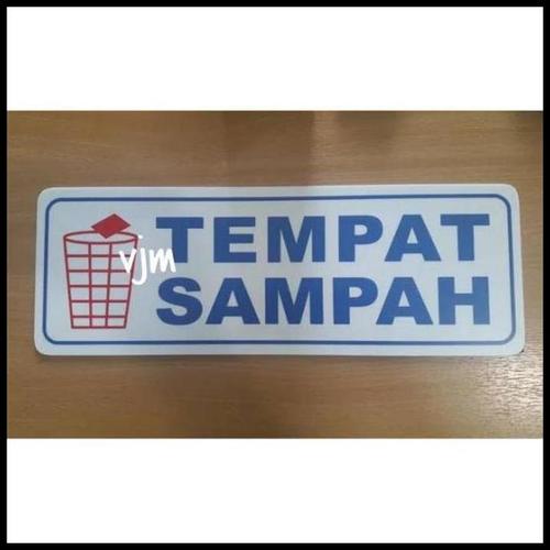 Jual akrilik papan nama tempat sampah , sign label acrylic - Kota Depok ...
