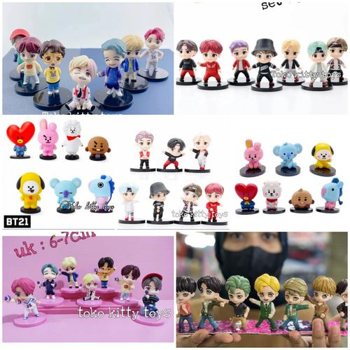 Jual BTS FIGURE SET 7 TATAKAN HITAM BTS KPOP - set 7 BESAR - Jakarta ...