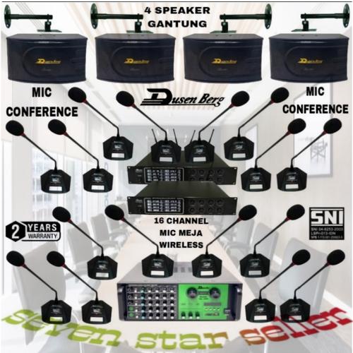 Jual paket sound system mic conference wireless meja DUSENBERG 16 ...