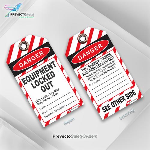 Jual TAGOUT PVC CARD DANGER EQUIPMENT LOCKED OUT TAGOUT LOCKOUT - PVC ...