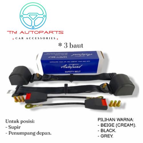 Jual Safety belt otomatis sabuk pengaman mobil seat belt 3 titik ...