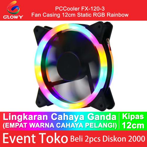 Jual （COD）GLOWY— FAN RGB RX7 12CM / FAN CHASING RGB / FAN CASING 12CM ...