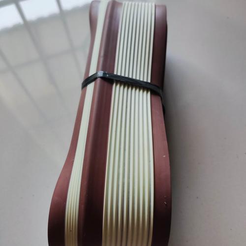 Jual Step nosing karet pengaman siku tangga cream coklat - 4 meter ...