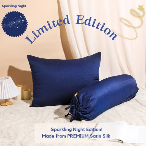Jual Sarung Bantal dan Guling Premiun Satin Silk Sparkling Night ...