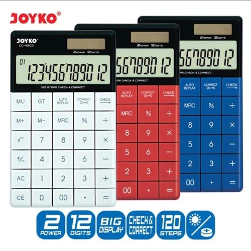 Jual JOYKO CC48 CO CHECK CORRECT CALCULATOR - Kalkulator Meja Color CC ...