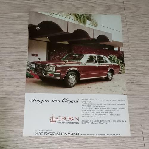 Jual Iklan Cetak Jadul Mobil Toyota Crown Anggun dan elegan - Kota ...