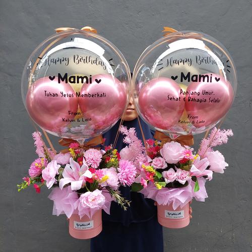 Promo Bouquet Balon/Buket Balon FULL BUNGA Box Medium - tjeplis.id ...