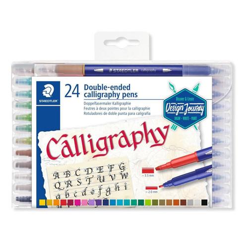 Jual STAEDTLER DOUBLE ENDED FIBRE TIP CALLIGRAPHY PEN / PULPEN ...