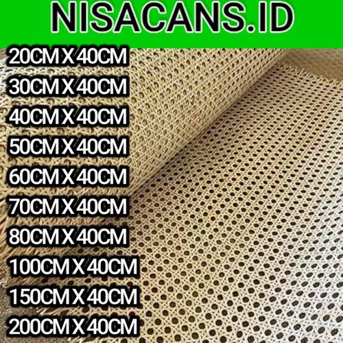 Jual ROTAN-ANYAMAN ROTAN ALAMI LEMBARAN/ROTAN ALAMI LEBAR 40CM - 50CM X ...
