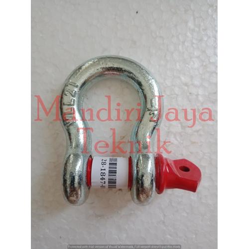 Jual Shackle Bow Segel Omega (PIN) 1/2" x 2 Ton DBT-012 WIPRO - Kota ...