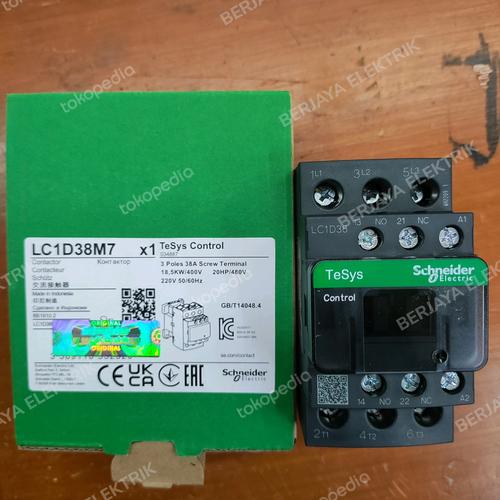 Jual Contactor Kontaktor LC1D38M7 3P 38A 220V Schneider - Jakarta Pusat ...