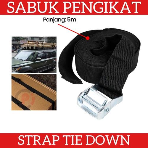 Jual Tali Strap Pengikat Barang Tie Down Cargo Belt Rope 5 Meter x 3.7 ...