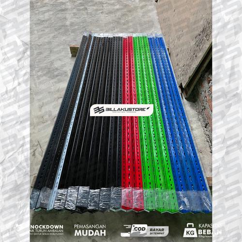 Jual Tiang Siku Lubang Rak Besi Panjang - 100cm - Kota Tangerang ...