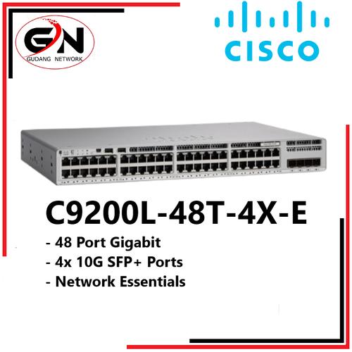 Jual Cisco C9200L-48T-4X-E Catalyst 9200 Series Switch + Smart Net ...