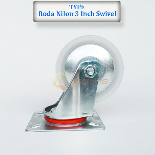 Jual Roda Nilon 3 Inch Hidup Roda Caster Roda Gepeng - Jakarta Barat ...