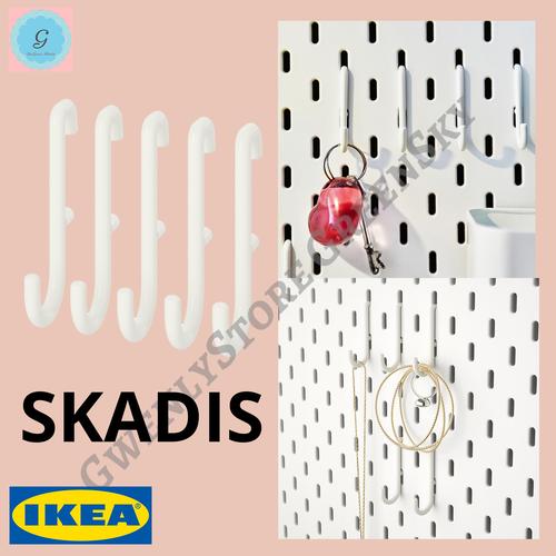 Jual Aksesoris Hook metal pengait pendek kait papan rak pegboard isi 5 ...
