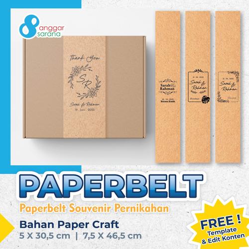 Jual Cetak Packaging Sleeve Minimum 100 Pcs Paper Belt - bahan kraft ...