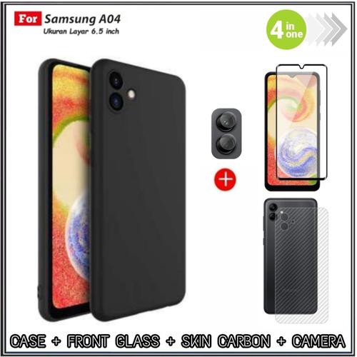 Jual Case Samsung A04 Casing & Tempered Glass + Garskin + Camera ...