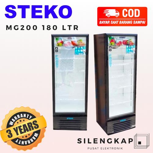 Jual SHOWCASE STEKO MG200 4 RAK DISPLAY COOLER KULKAS LOW WATT ...