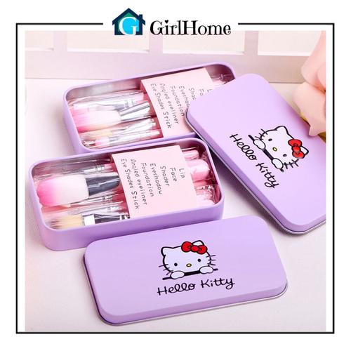 Jual Brush Hello kitty Box Brushet 7 in 1 set Hello kitty - Pink - Kota ...