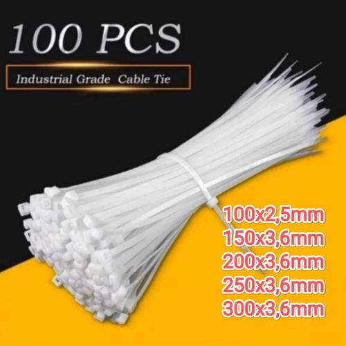 Jual kabel ties 10cm/15/20/25/30cm nylon ties cable ties tie tali ...