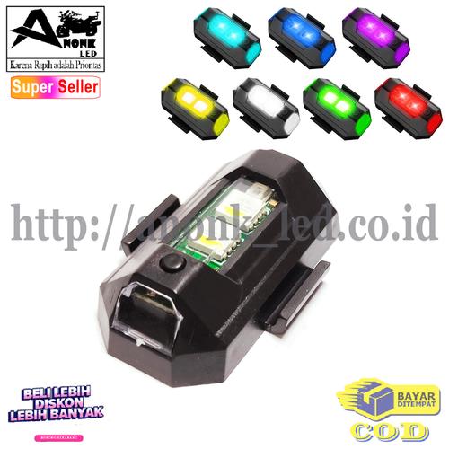 Jual Lampu Blitz Pesawat USB Charger / Lampu Led Kedip Sepeda/Motor ...