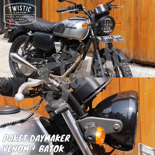 Jual Paket Daymaker Spider Venom 7 inch + Batok Lampu LED Motor PNP ...