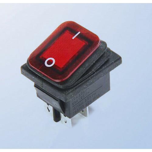 Jual Saklar 12V 20A 4 Pin KCD4 Tahan Air Rocker Switch dengan LED Merah ...