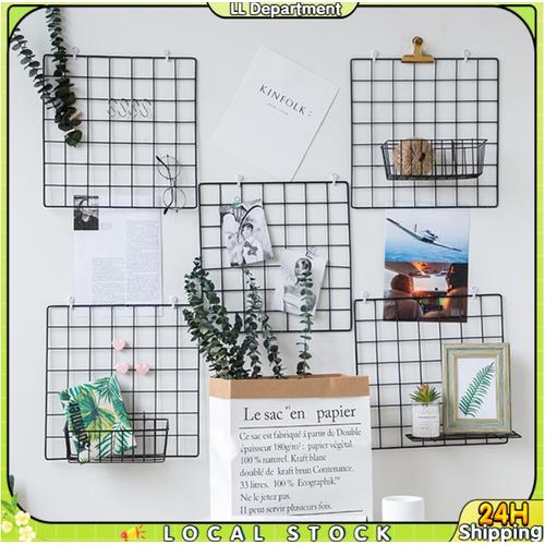 Jual Hiasan Pajangan Dinding Kawat Dinding Grid Panel Mesh Besi ...