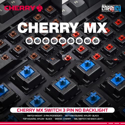 Jual Cherry MX Switch Plate Mount 3 Pin No Backlight - Red - Jakarta ...
