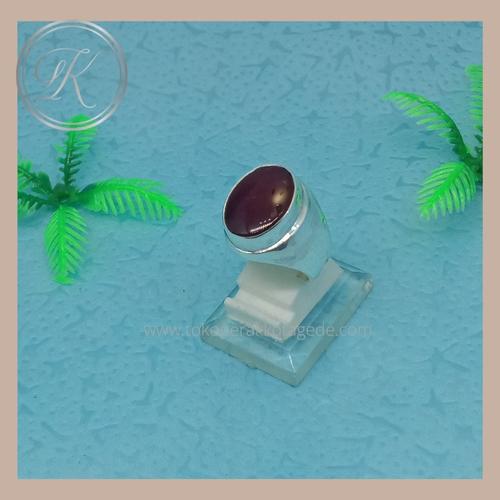Jual Cincin emban Pria Silver Polos Ikat perak batu Ruby - Kota ...