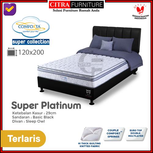 Promo springbed comforta super platinum 120x200 - FULL SET - BASIC HB ...