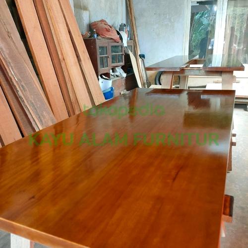 Jual Top table kayu asli ukuran 200x100 - Kab. Lebak - kayu alam ...