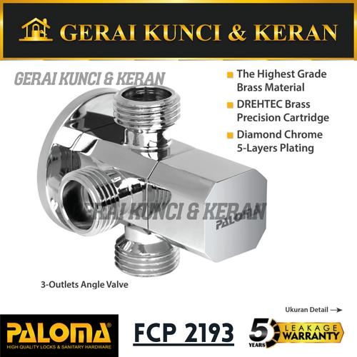Jual PALOMA FCP 2193 STOP KERAN 3 Out Toilet WC Jet Shower Tembok Kran ...