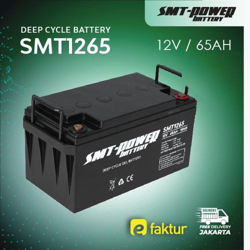 Jual BATTERY 12V 65AH UPS / SOLAR PANEL SURYA - AKI KERING VRLA SMT ...