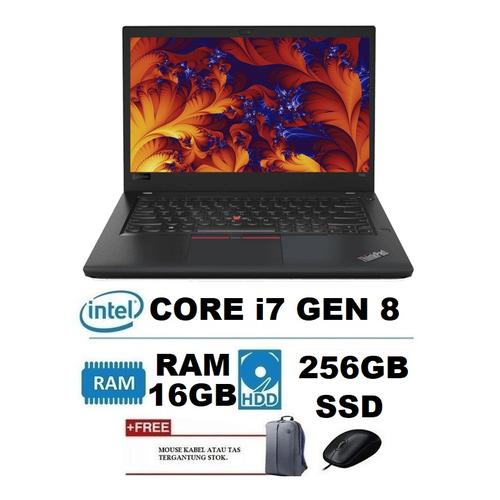 Jual Laptop touchscreen Lenovo Thinkpad T480 Core i7 8th Gen 16GB/256GB ...