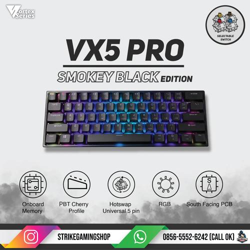 Jual VORTEXSERIES VX5 PRO SMOKEY RGB HOTSWAP RGB MECHANICAL GAMING ...
