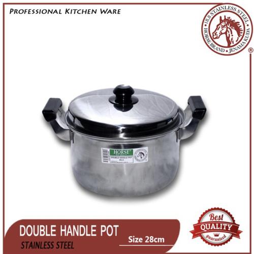 Jual HORSE BRAND Panci Kuping Stainless Tebal / Double Handle Pot - Kota Medan - Deli Houseware ...