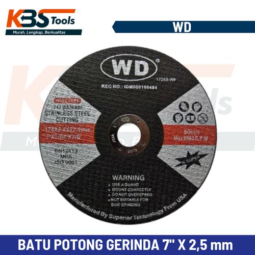 Jual Batu Potong WD 7 Inch x 2,5 mm - Mata Potong Besi WD 7" - Kota ...